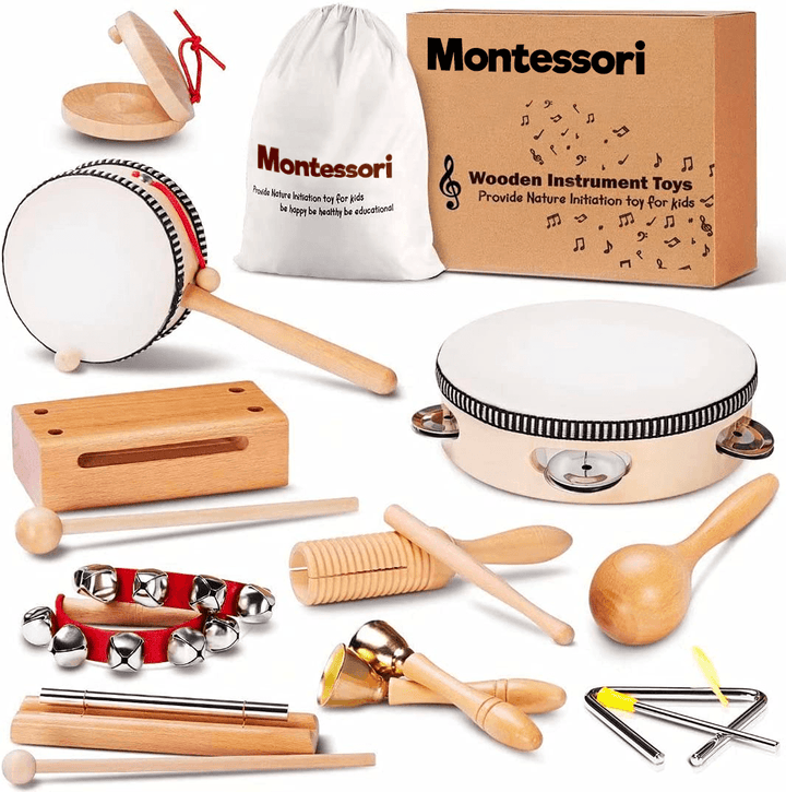 Montessori Musikinstrument i Trä Set (10 instrument) – Project ...